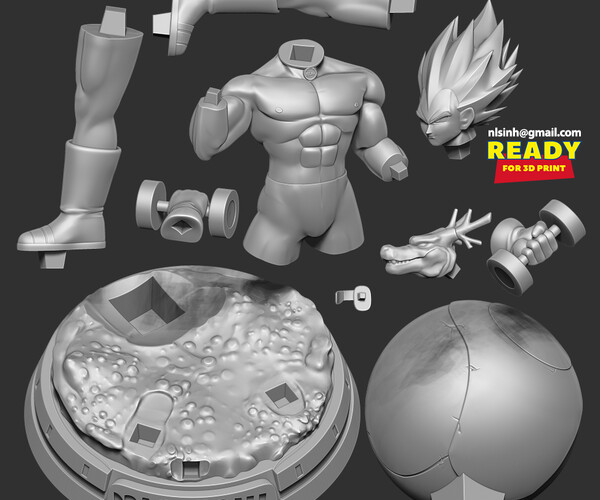 ArtStation - Vegeta with gym | Resources