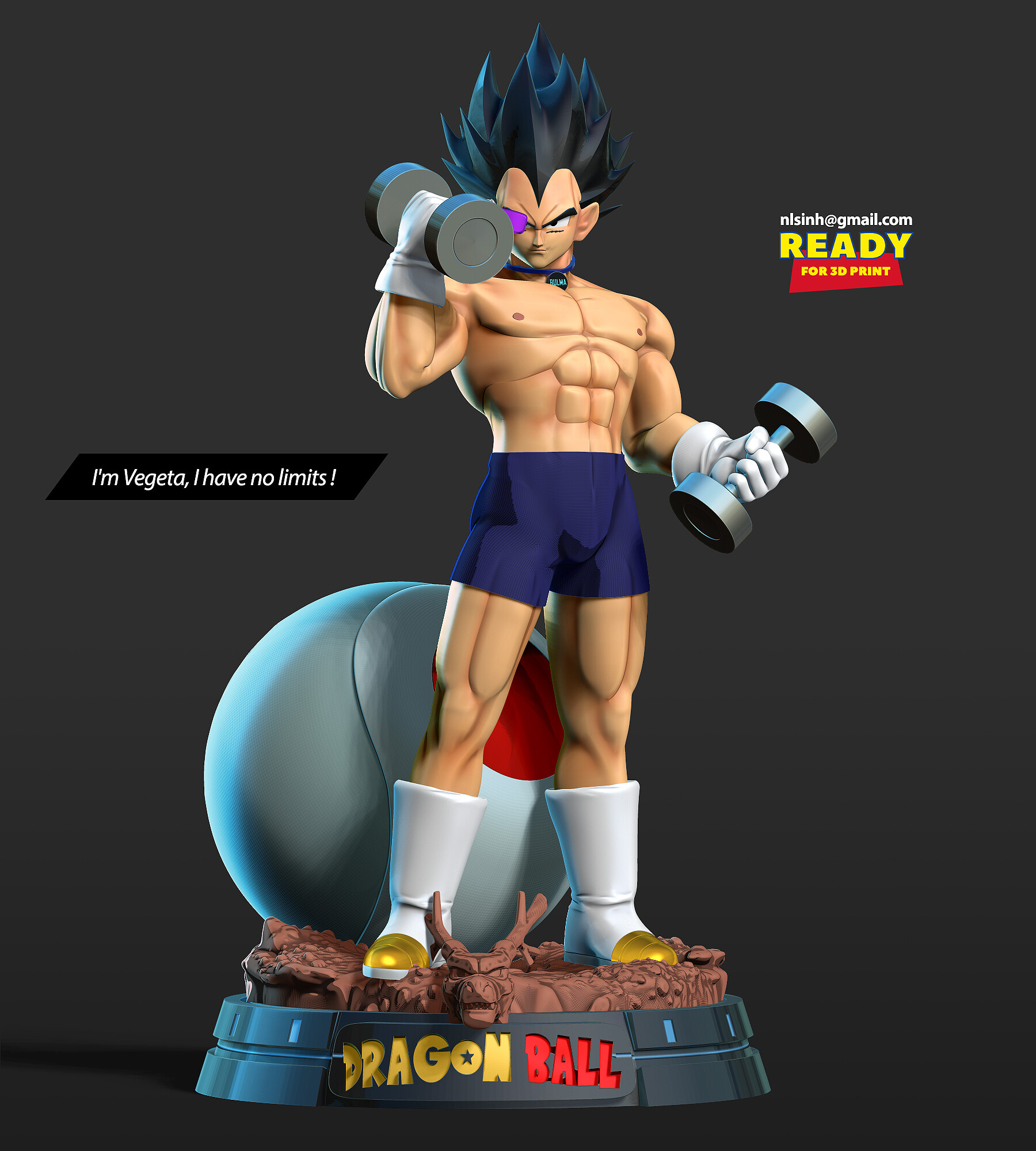 ArtStation - Vegeta with gym | Resources