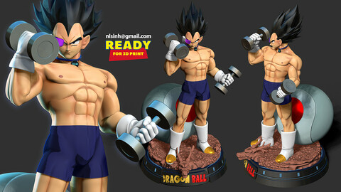 ArtStation - Vegeta with gym | Resources