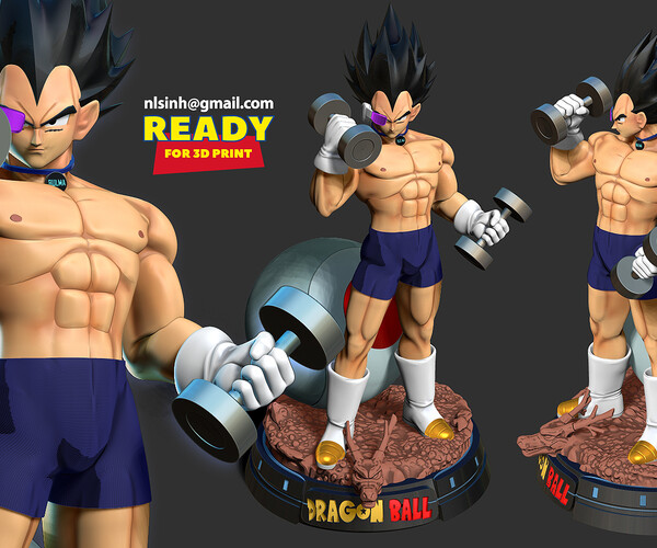 ArtStation - Vegeta with gym | Resources