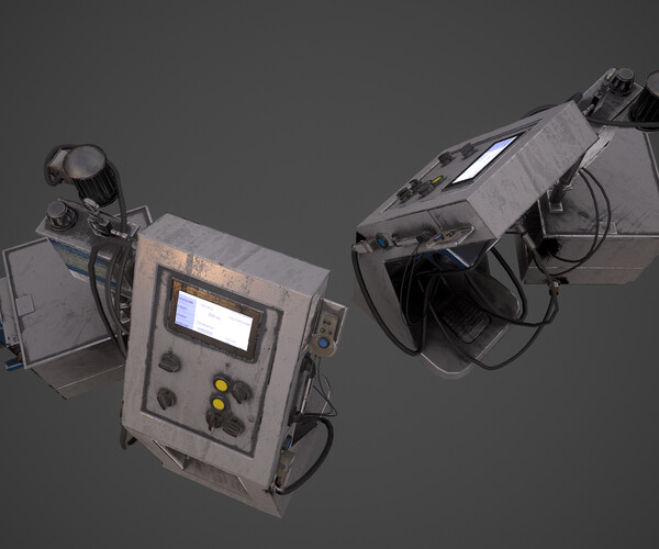 ArtStation - SciFi İndustrial Computer | Game Assets