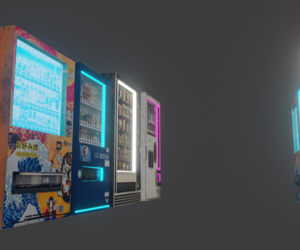 ArtStation - SciFi Vending Machine Pack | Game Assets