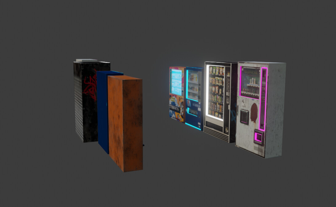 ArtStation - SciFi Vending Machine Pack | Game Assets