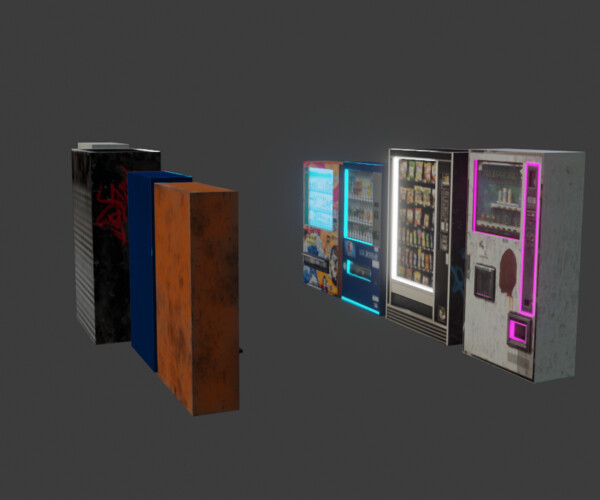 ArtStation - SciFi Vending Machine Pack | Game Assets