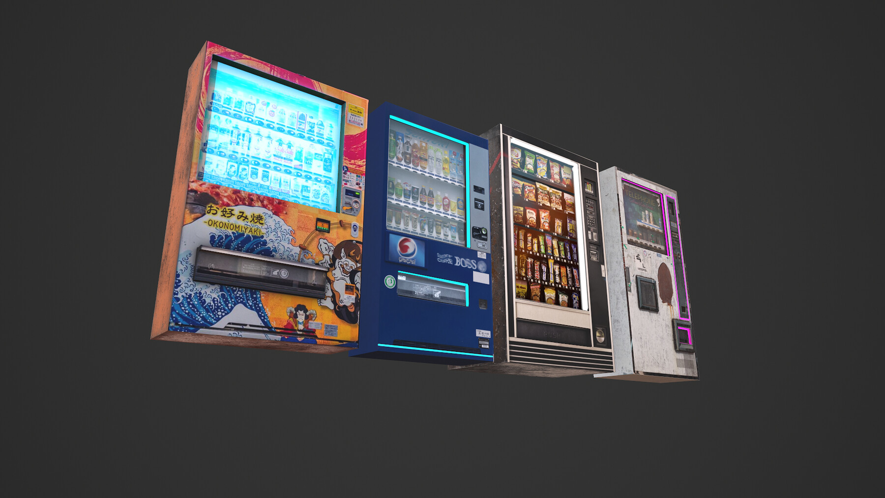 ArtStation - SciFi Vending Machine Pack | Game Assets