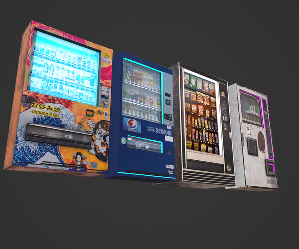 ArtStation - SciFi Vending Machine Pack | Game Assets