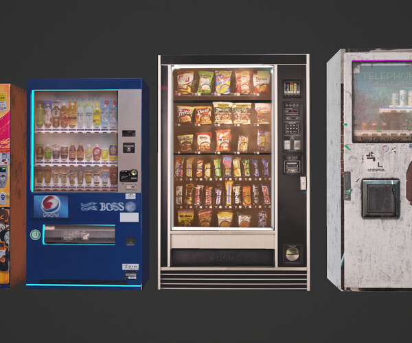 ArtStation - SciFi Vending Machine Pack | Game Assets
