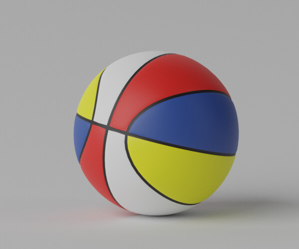 ArtStation - 4 Colour Basketball Ball | Resources