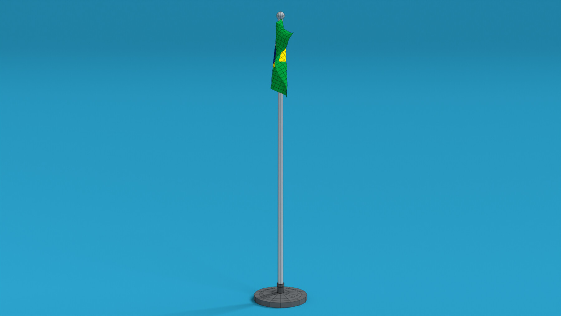 ArtStation - Low Poly Seamless Animated Brazil Flag | Game Assets