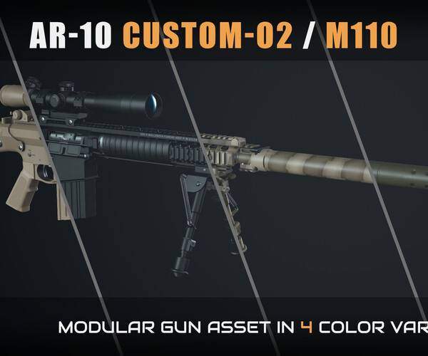 ArtStation - AR-10 Custom-02 M110 edition | Game Assets