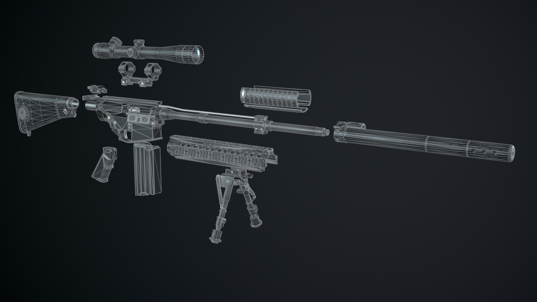 ArtStation - AR-10 Custom-02 M110 edition | Game Assets