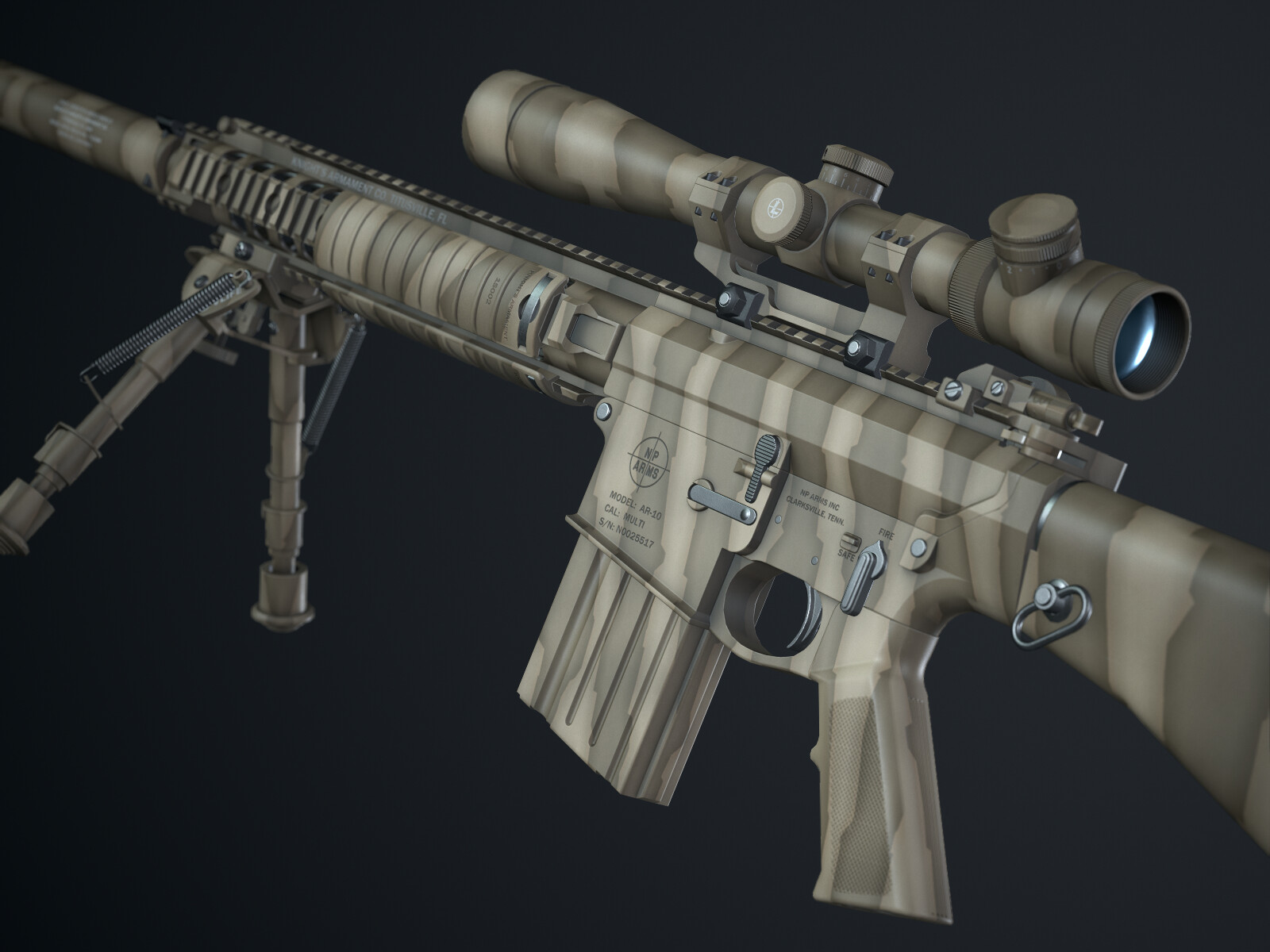 ArtStation - AR-10 Custom-02 M110 edition | Game Assets