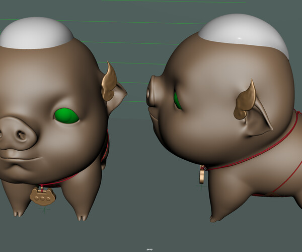 ArtStation - Disney style cartoon Baby pigs | Resources