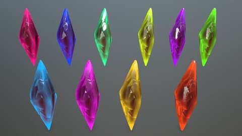 ArtStation - Crystal Set | Game Assets