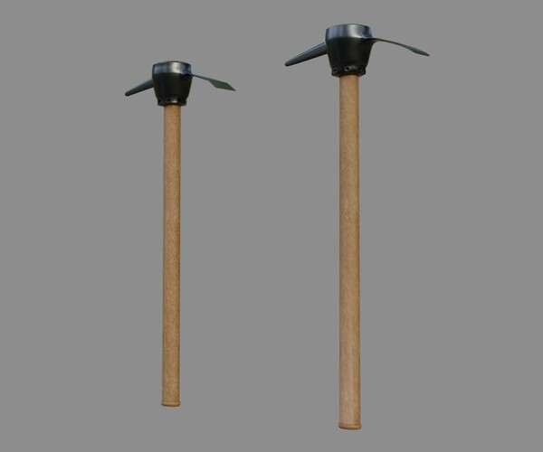 ArtStation - Pickaxe - Low and High poly | Game Assets