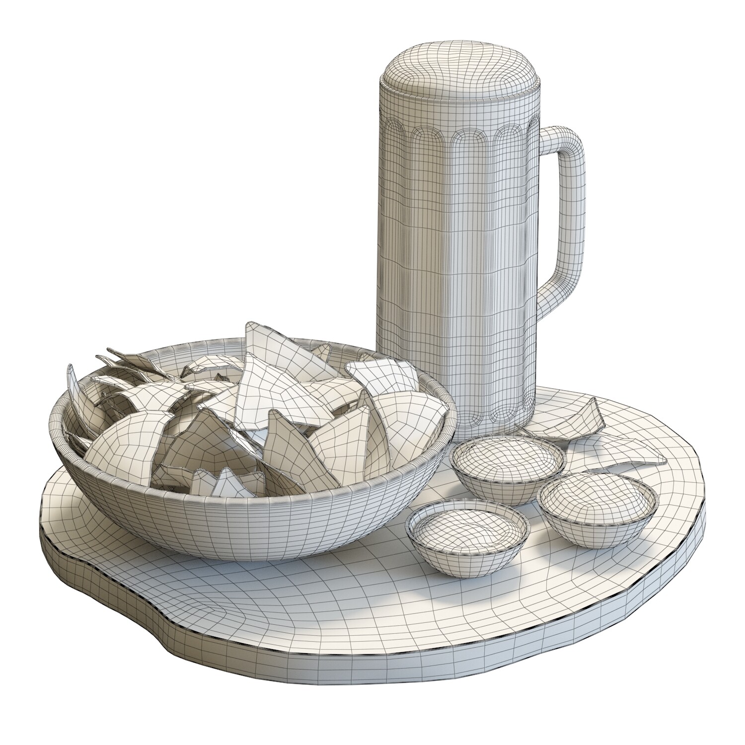 ArtStation - 3D Model / Food Set 09 / Chips and Beer | Resources