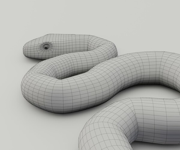 ArtStation - Python Snake - Low Poly - Game Ready - PBR | Game Assets