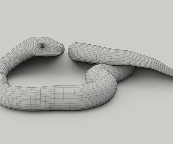 ArtStation - Python Snake - Low Poly - Game Ready - PBR | Game Assets