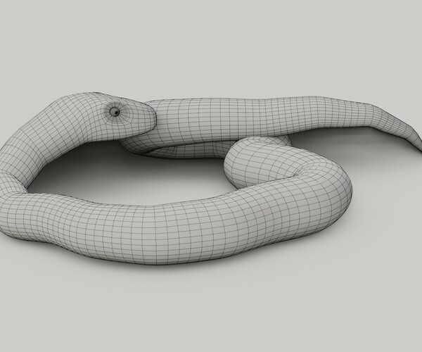 ArtStation - Python Snake - Low Poly - Game Ready - PBR | Game Assets