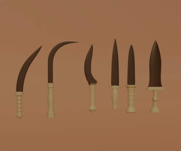 ArtStation - 3D Bronze Age Weapon Pack | Game Assets