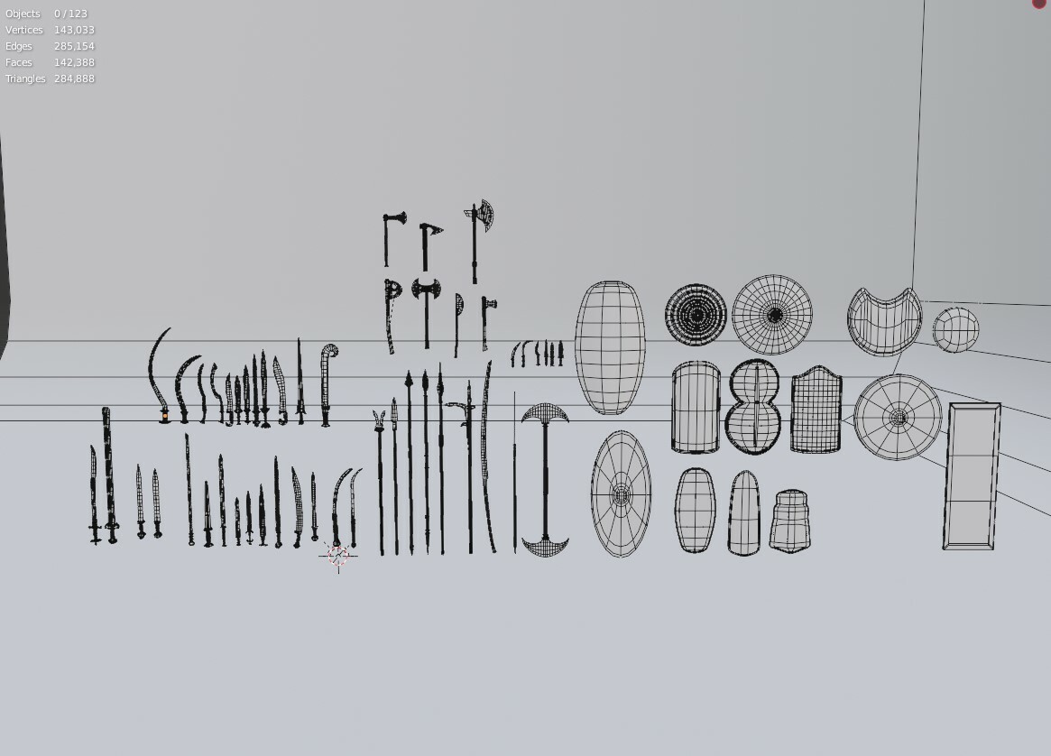 ArtStation - 3D Bronze Age Weapon Pack | Game Assets