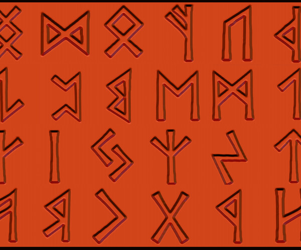 ArtStation - 72 Nordic Runes by pBRANE | Brushes