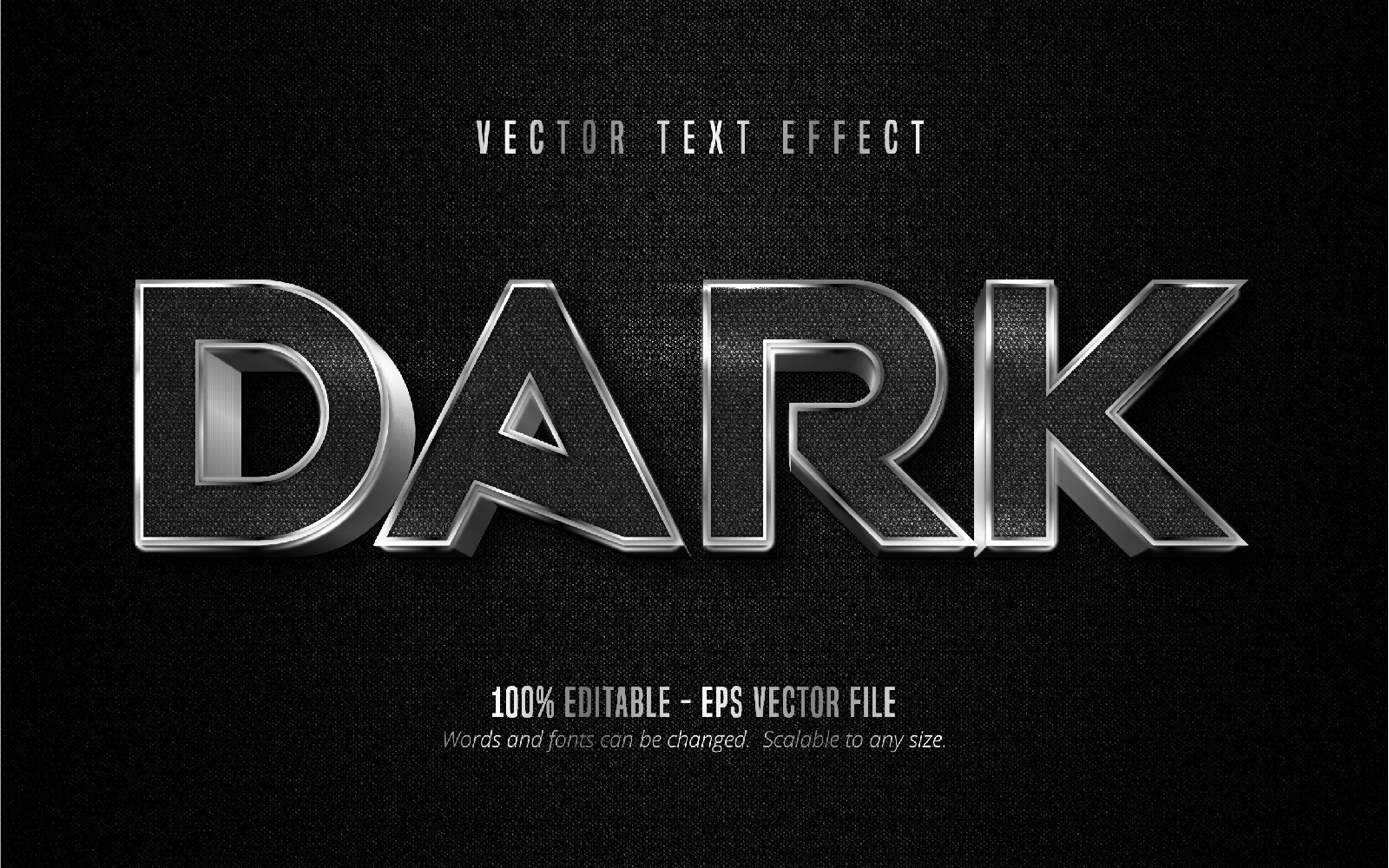 ArtStation - Dark text, metallic silver style editable text effect ... ArtStation - Dark text, metallic silver style editable text effect ...