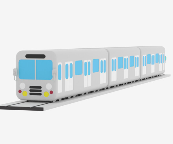 ArtStation - Cartoon Metro Subway Train | Resources
