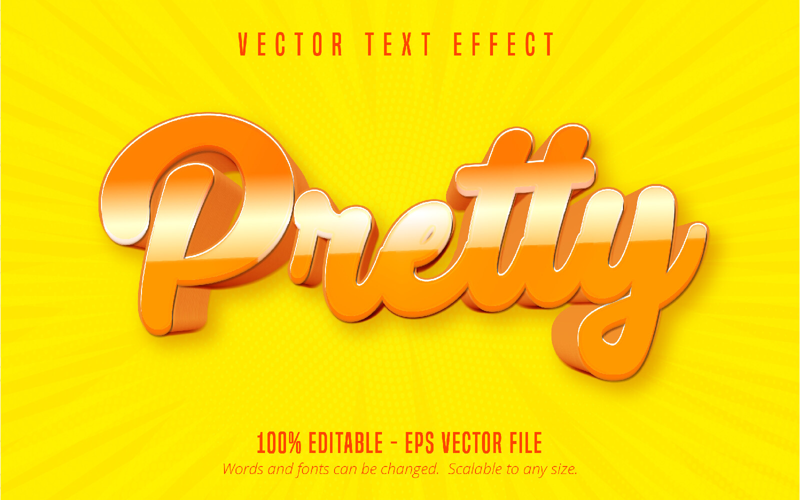 ArtStation - Pretty text, cartoon style editable text effect | Artworks