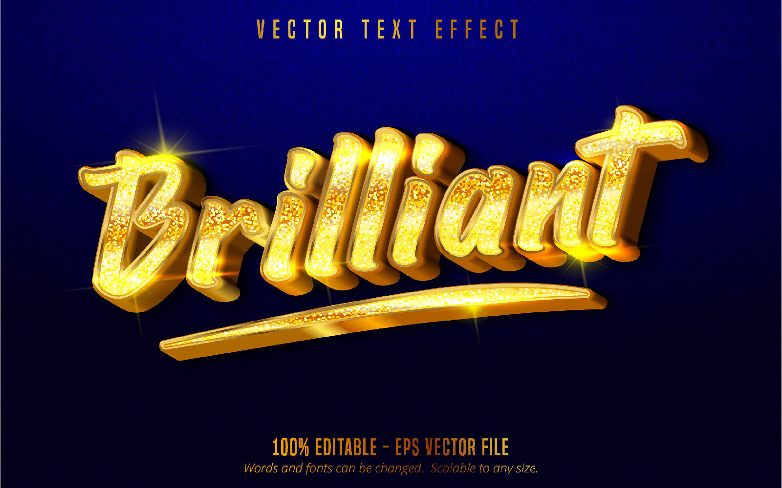 ArtStation - Brilliant text, shiny gold style editable text effect ...