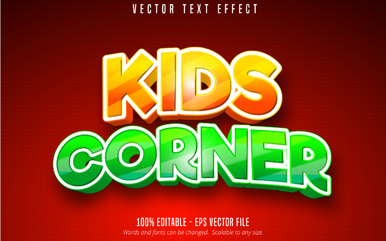 ArtStation - Kids corner text, comic style editable text effect | Artworks