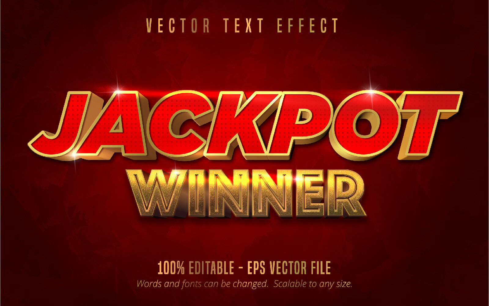 ArtStation - Jackpot prize style, editable text effect | Artworks