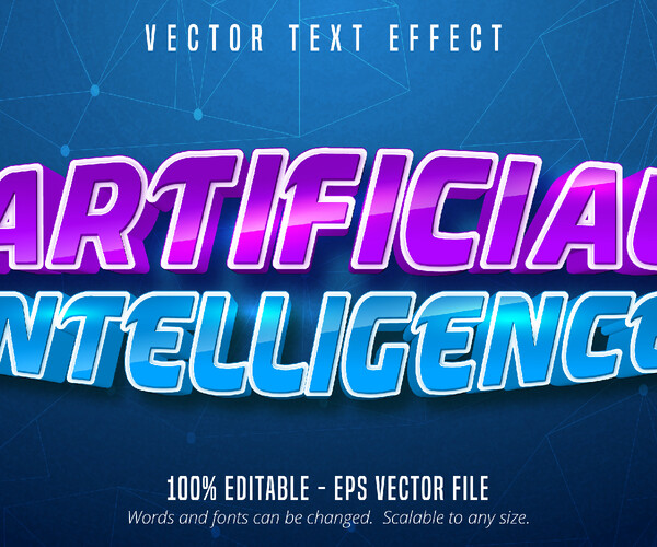 ArtStation - Artificial intelligence editable text effect | Artworks