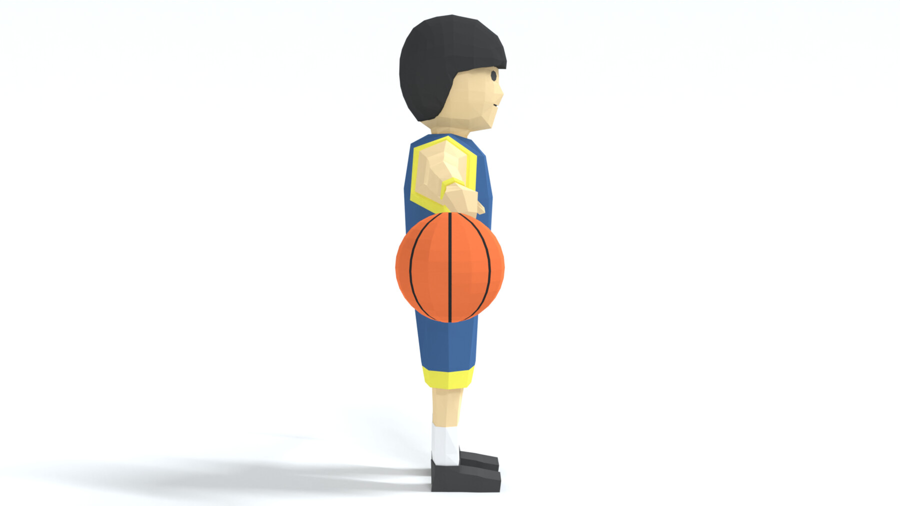 ArtStation - Low Poly Cartoon Basketball Player | Game Assets