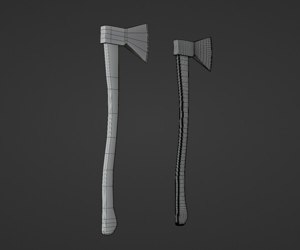 ArtStation - Axe - Low and High poly | Resources