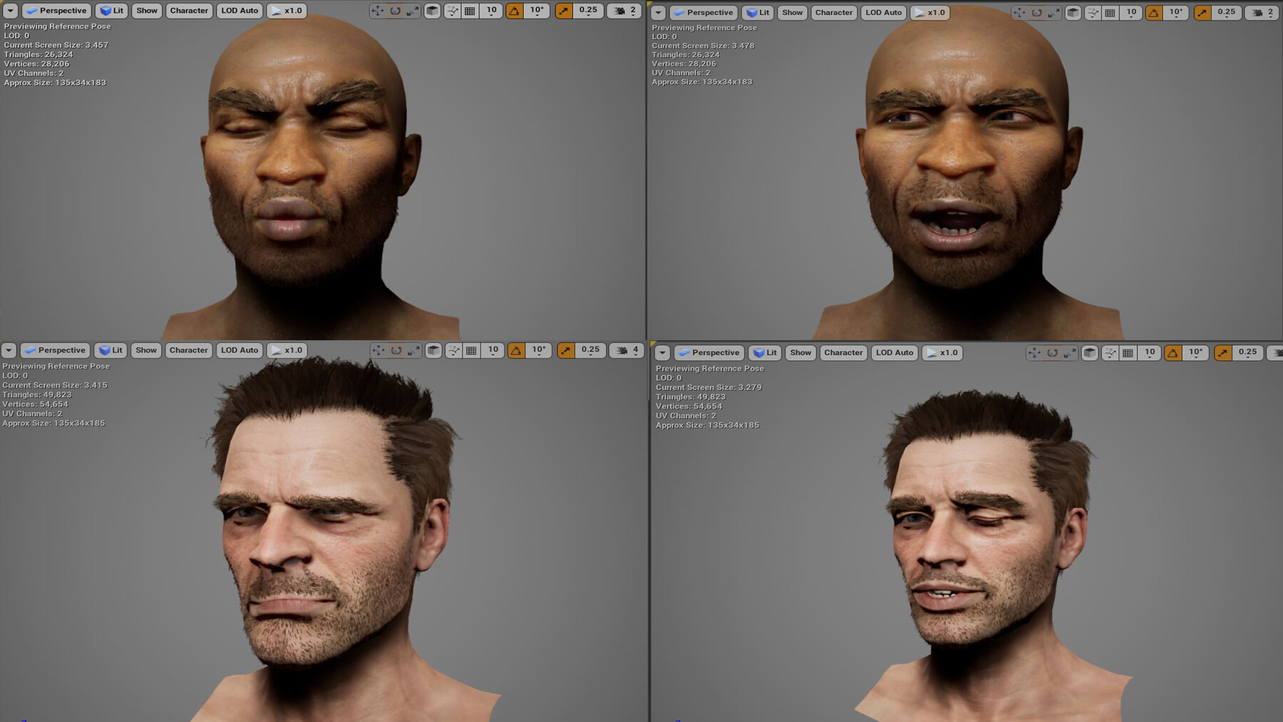 ArtStation - 3D realistic modular characters male b1 | Game Assets