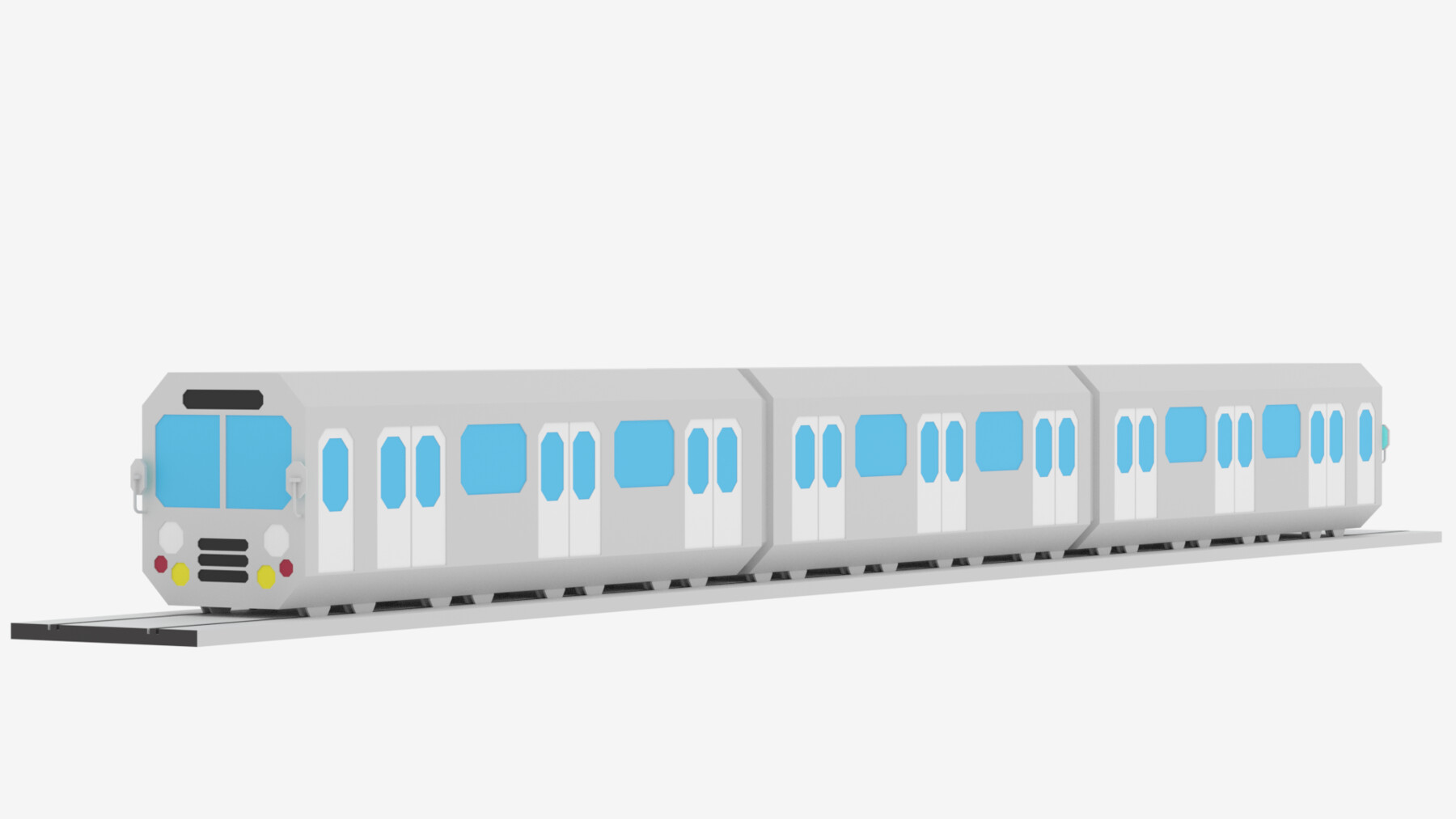 ArtStation - Lowpoly Cartoon Metro Subway Train | Resources