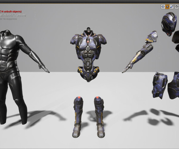 ArtStation - 3D realistic modular characters male b1 | Game Assets