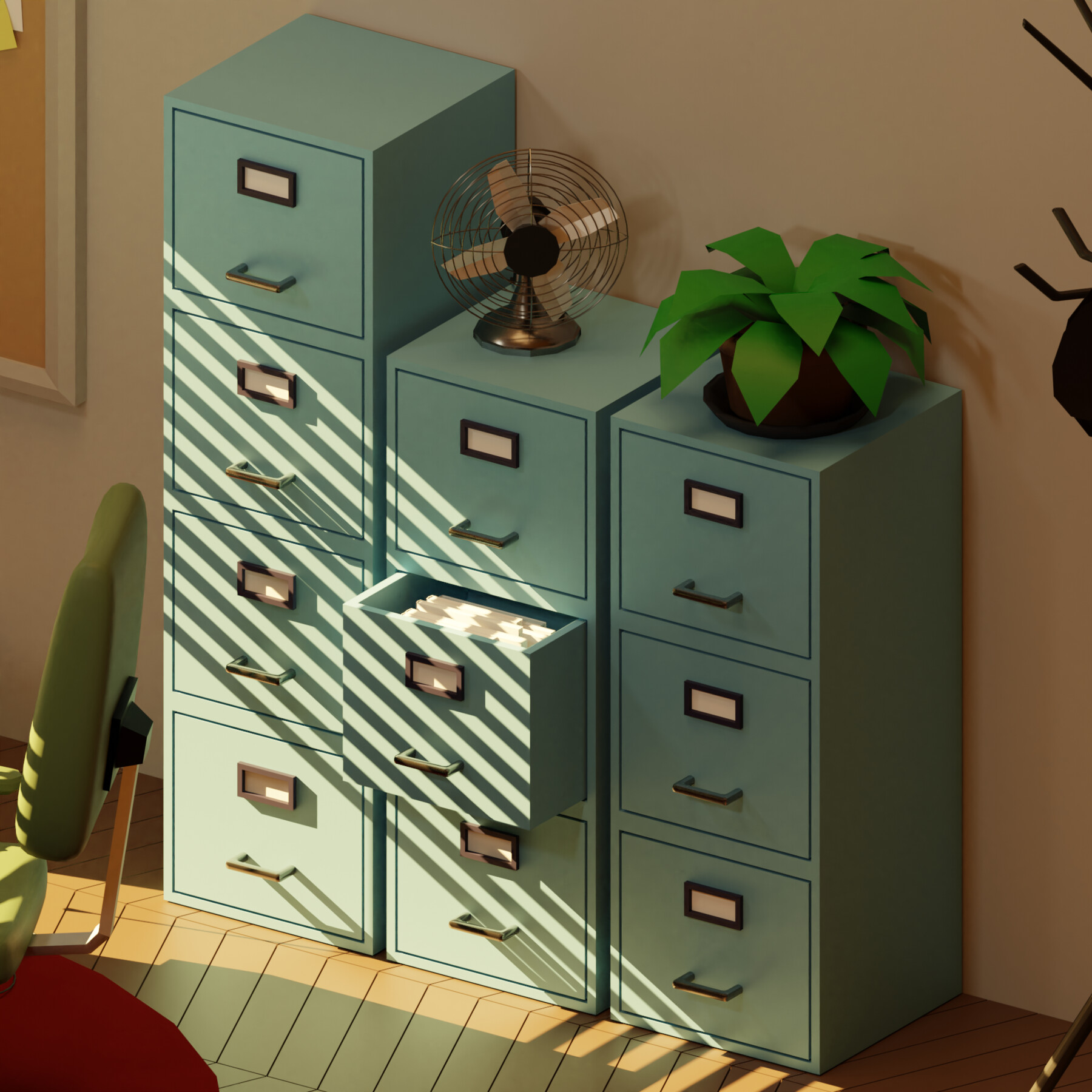 ArtStation - Retro Modern Lowpoly Office Low-poly 3D model | Game Assets ArtStation - Retro Modern Lowpoly Office Low-poly 3D model | Game Assets