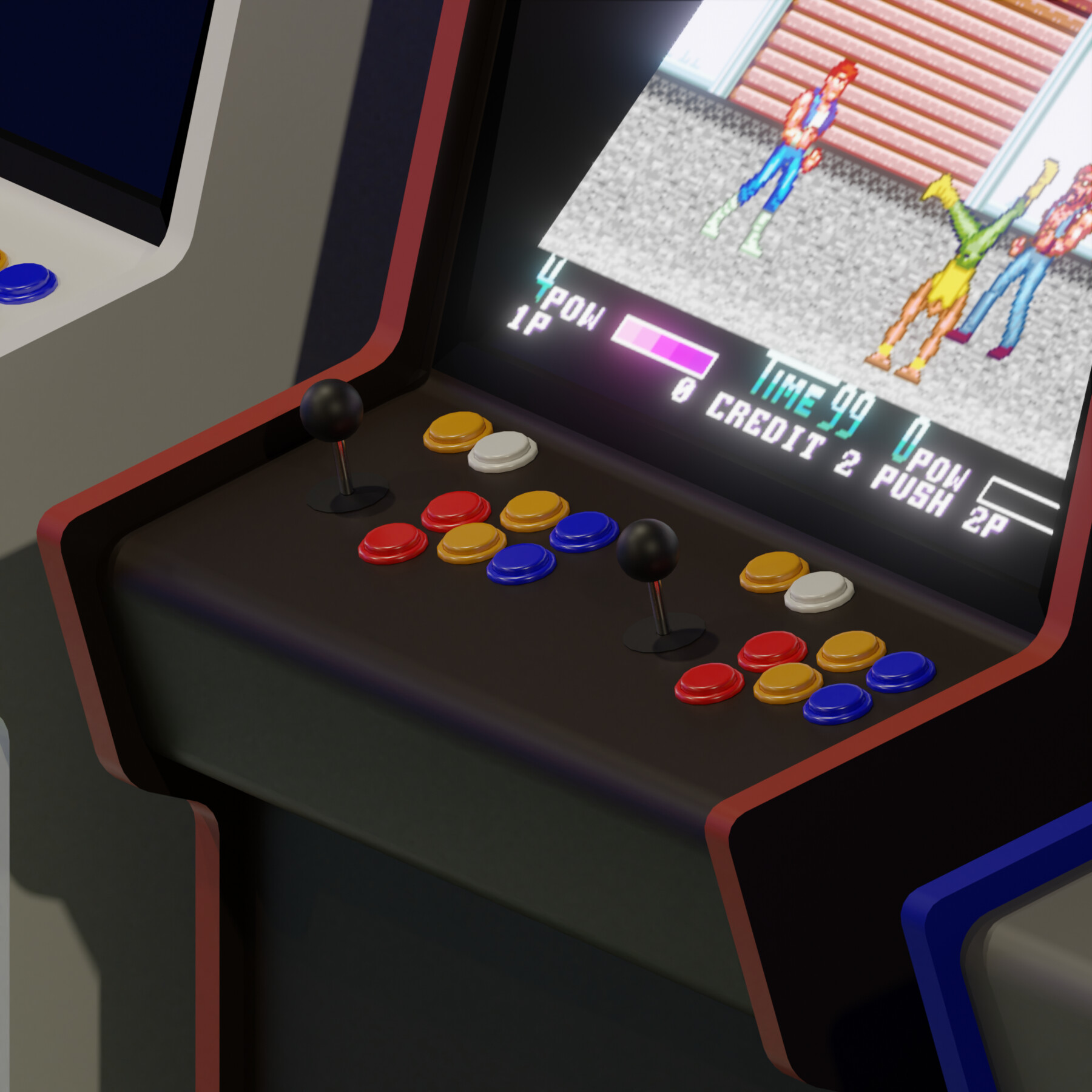 ArtStation - Arcade Center Low Poly set 3D model | Game Assets