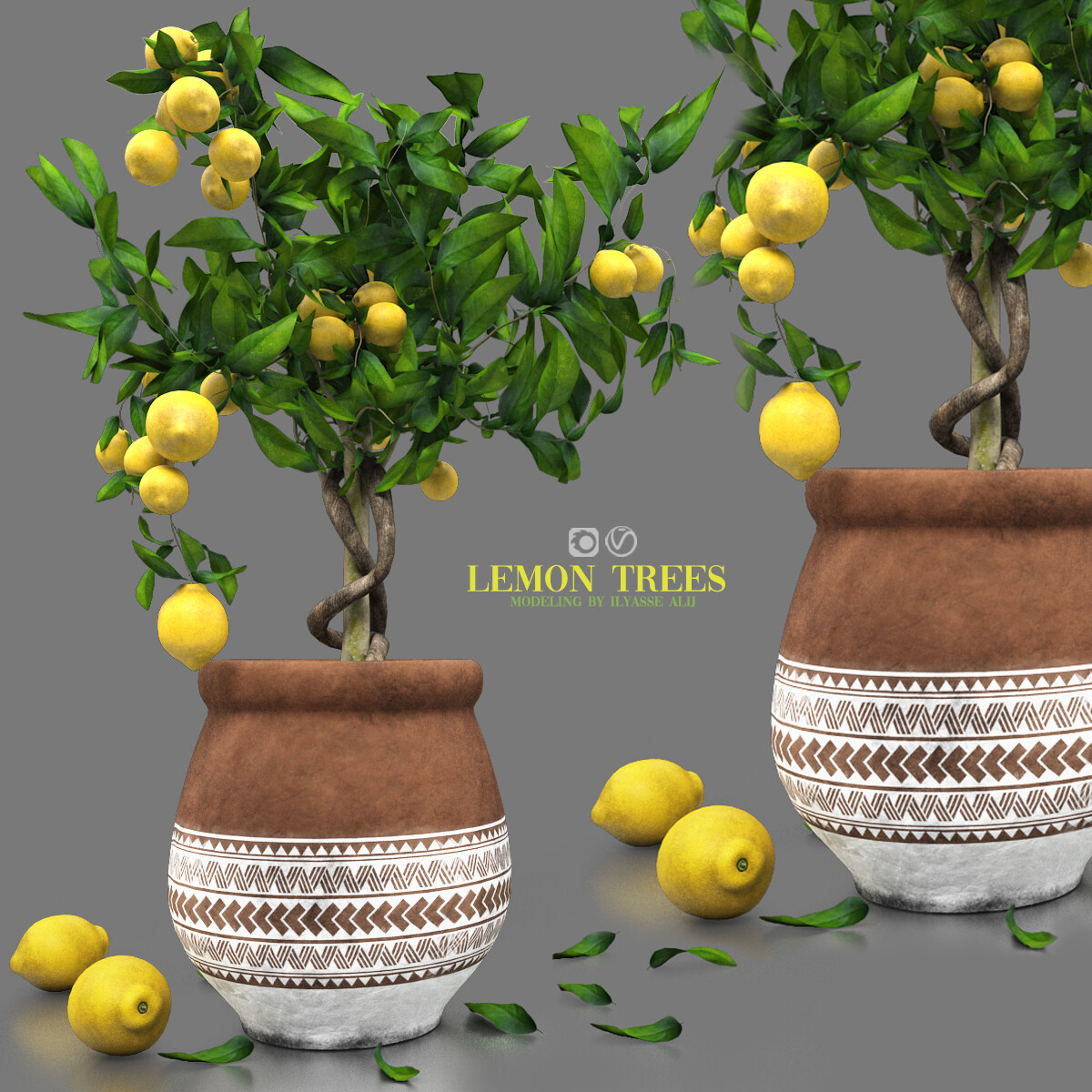ArtStation - lemon trees | Game Assets
