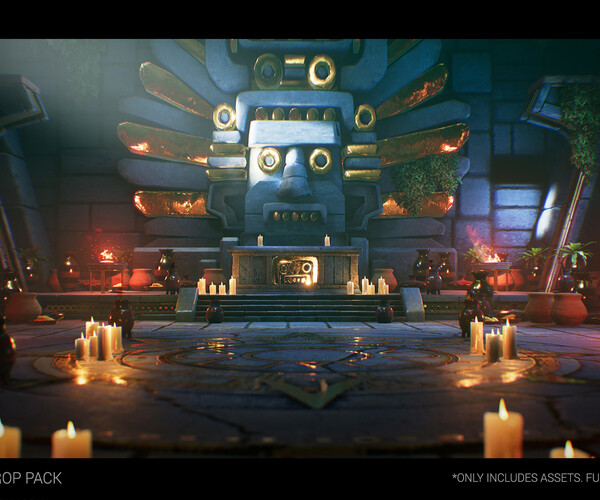 ArtStation - Aztec Temple Environment Prop Pack | Game Assets
