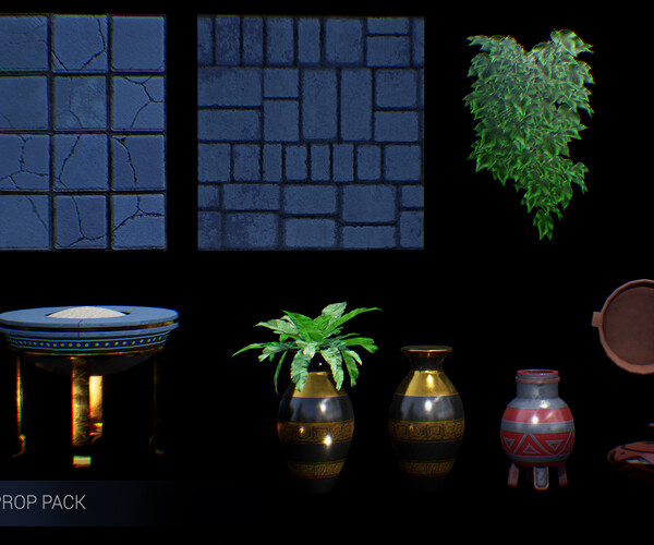 ArtStation - Aztec Temple Environment Prop Pack | Game Assets