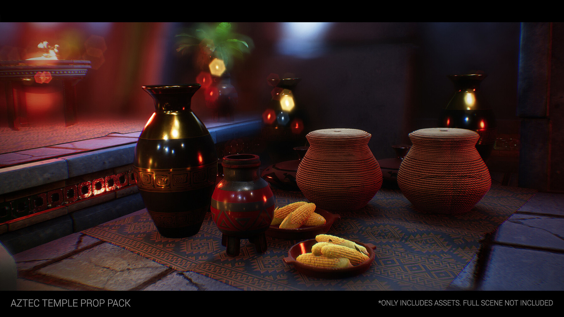 ArtStation - Aztec Temple Environment Prop Pack | Game Assets