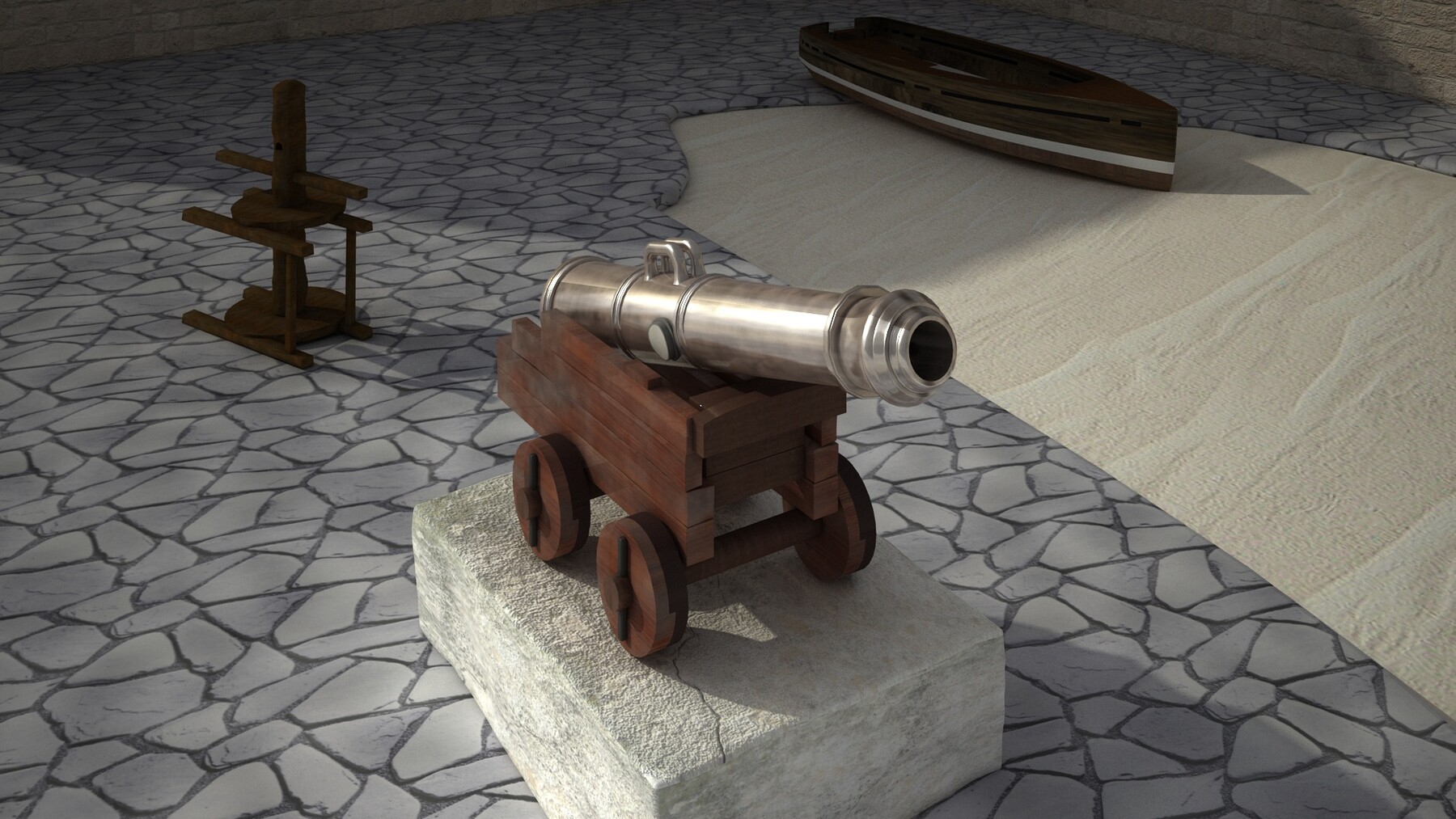 ArtStation - Old Historical Cannon | Game Assets