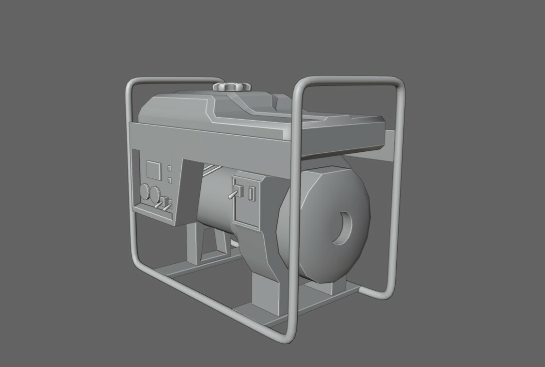 ArtStation - Gasoline Electric Generator - Gerador Eletrico Low-poly 3D ...