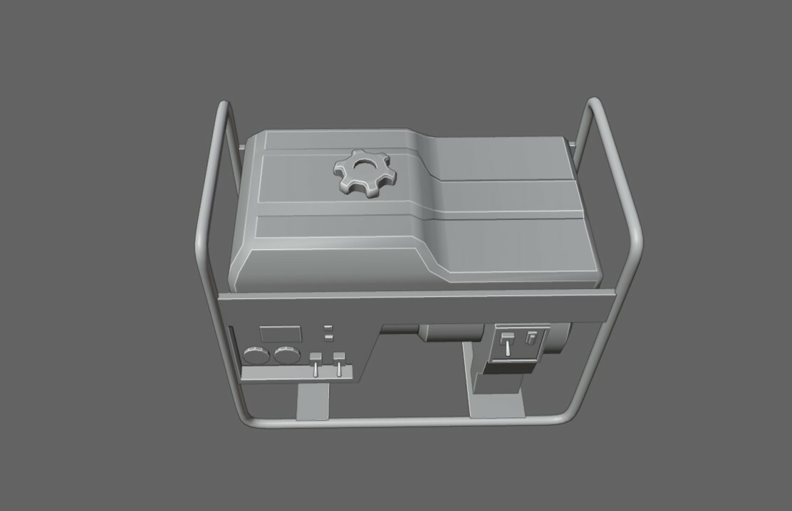 ArtStation - Gasoline Electric Generator - Gerador Eletrico Low-poly 3D ...