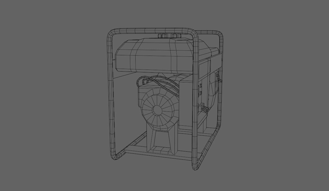 ArtStation - Gasoline Electric Generator - Gerador Eletrico Low-poly 3D ...