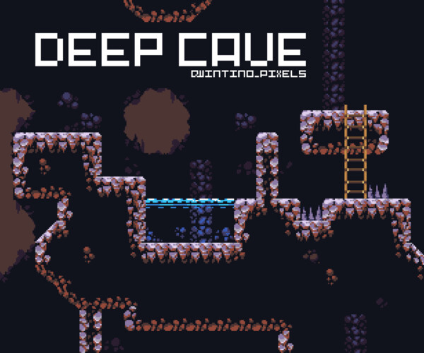 ArtStation - Deep Cave Tileset | Game Assets