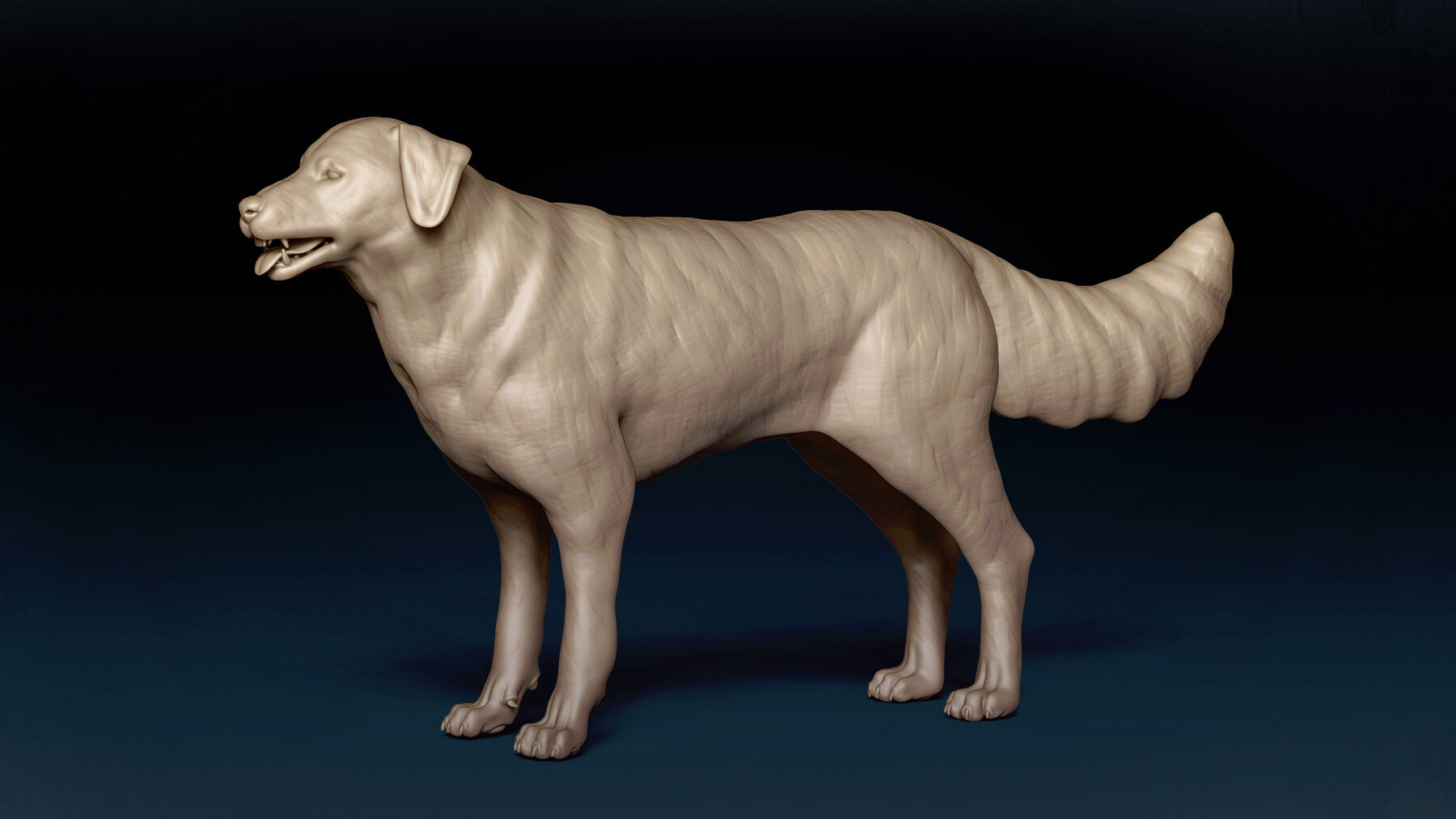 ArtStation - Golden Retriever Base Mesh 3D Model | Resources